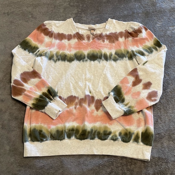 Knox Rose | Tops | Knox Rose Tie Dye Pullover Sweater Top | Poshmark